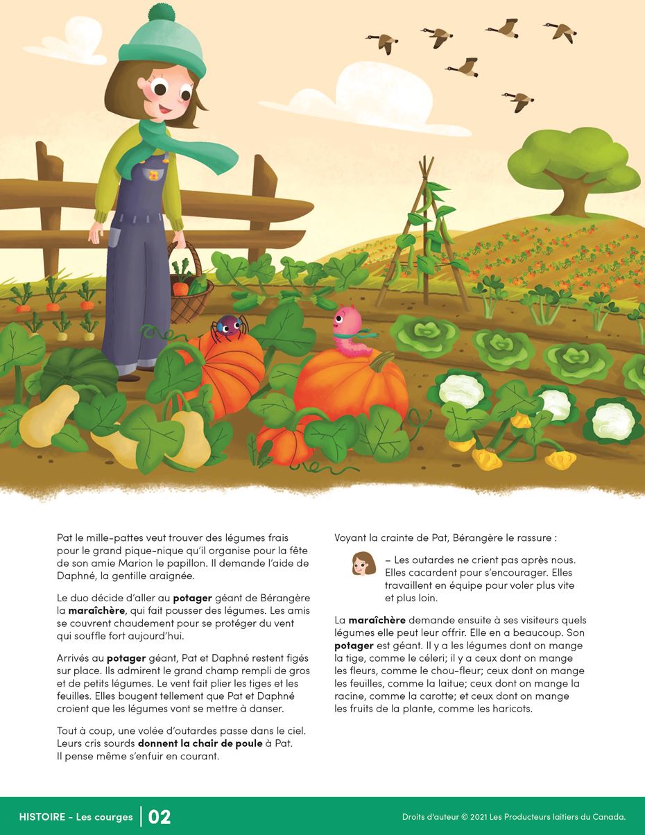 Pat le mille-pattes et la course aux courges | Éducation Nutrition Québec